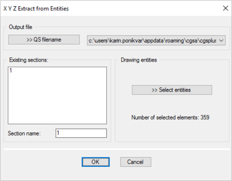 Extract X, Y, Z coordinates from Entities to an XYZ file – CGS Labs Support