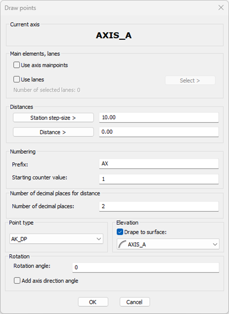 Plateia Tutorials - Generate stake-out points along the axis – CGS Labs Support