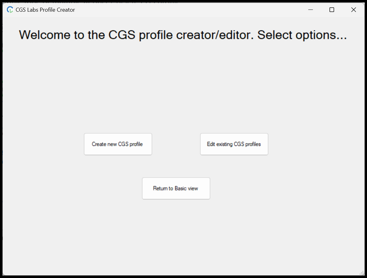 CGS Labs - Create CGS profile (one or multiple at once, even older ones), delete CGS profiles ...