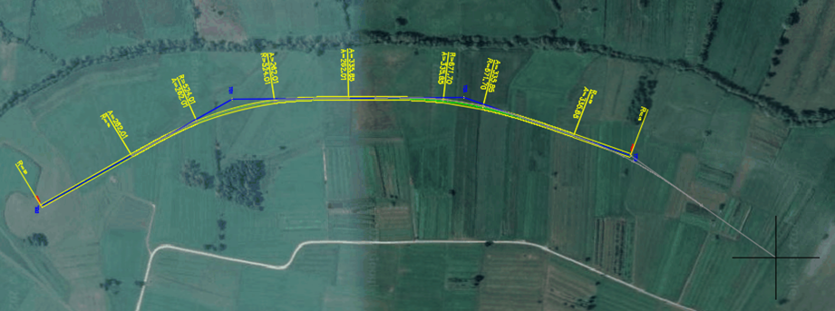 Continue the alignment design with tangent polygon – CGS Labs Support